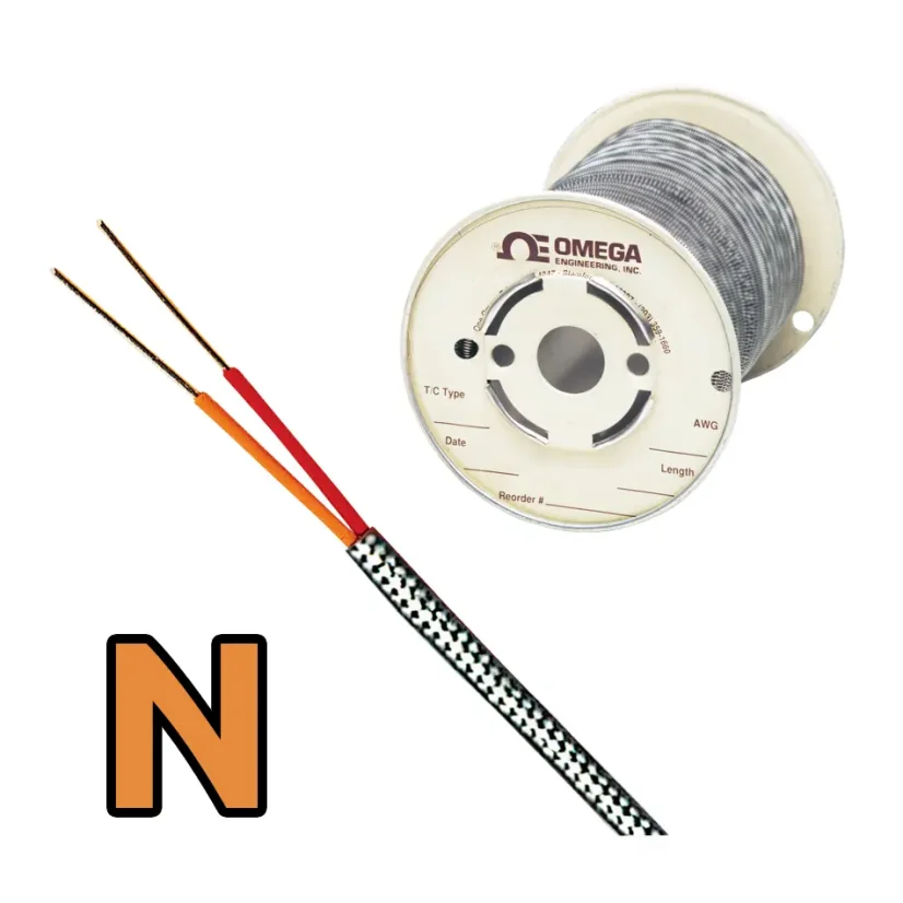 Overbraid N Type Thermocouple Duplex Wire :: DwyerOmega CZ