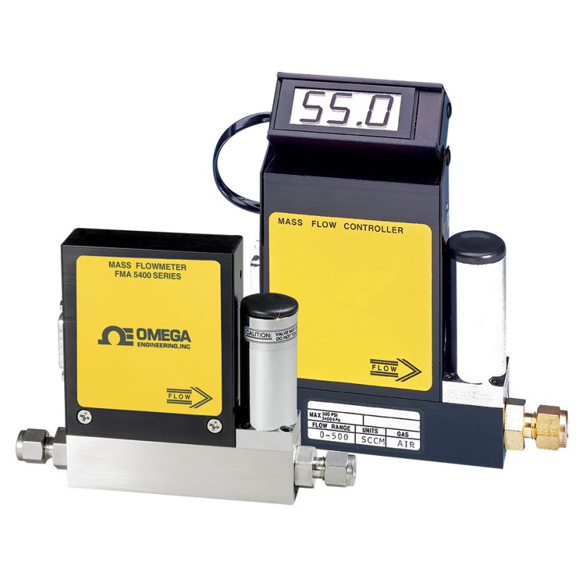 Gas Mass Controllers With or Without Integral Display :: OMEGA Engineering
