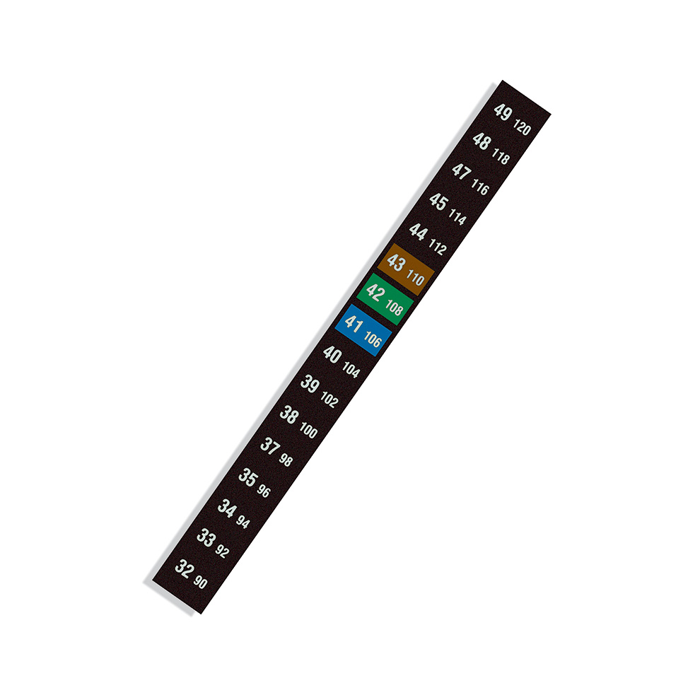 Reversible Temperature Labels With 16 Indicating Levels :: DwyerOmega CZ